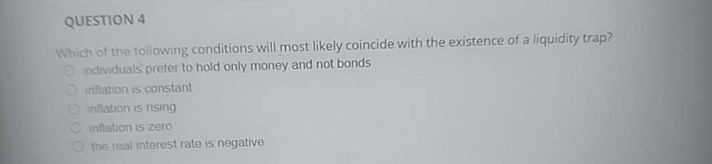 Solved QUESTION 4Which of the following conditions will most | Chegg.com