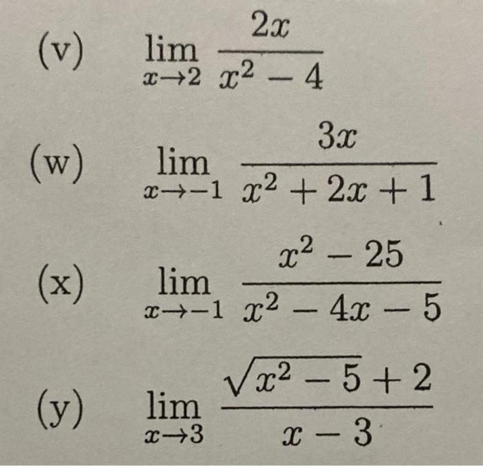 Solved Evaluate each limit using algebraic techniques. Use | Chegg.com