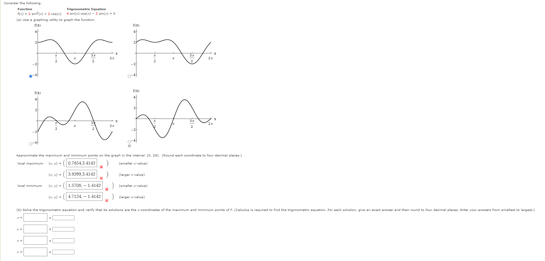 Solved Consider the following.Function | Chegg.com