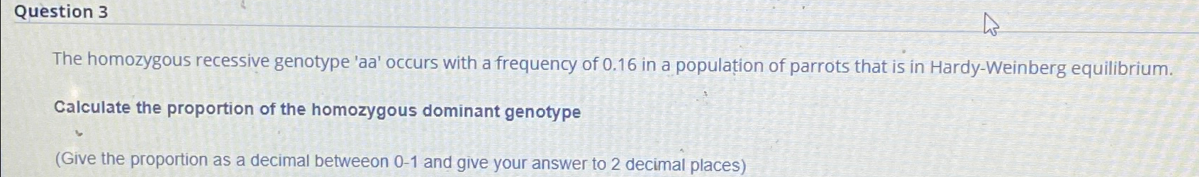 Solved Question 6In a population, genes A and B, ﻿each with | Chegg.com