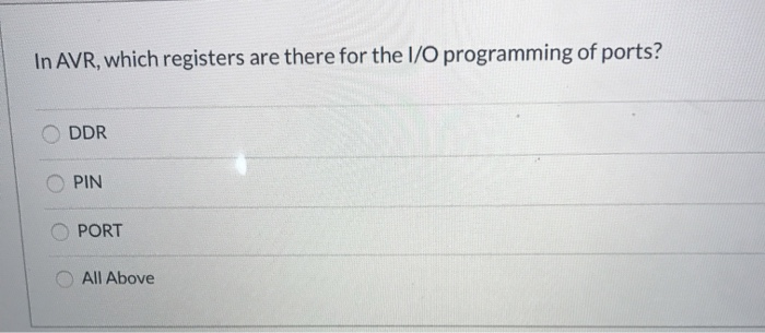Solved The data will not go from the port registers to the | Chegg.com