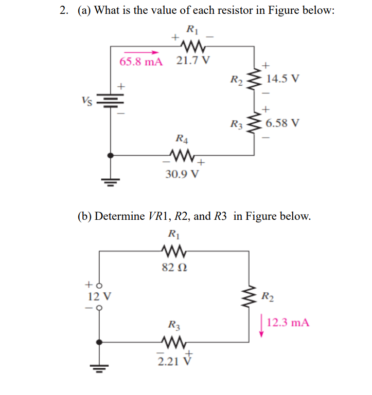 Solved (a) ﻿What is the value of each resistor in Figure | Chegg.com
