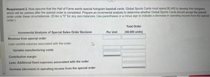 Solved Requirement 1. Prepare an incremental analysis to | Chegg.com