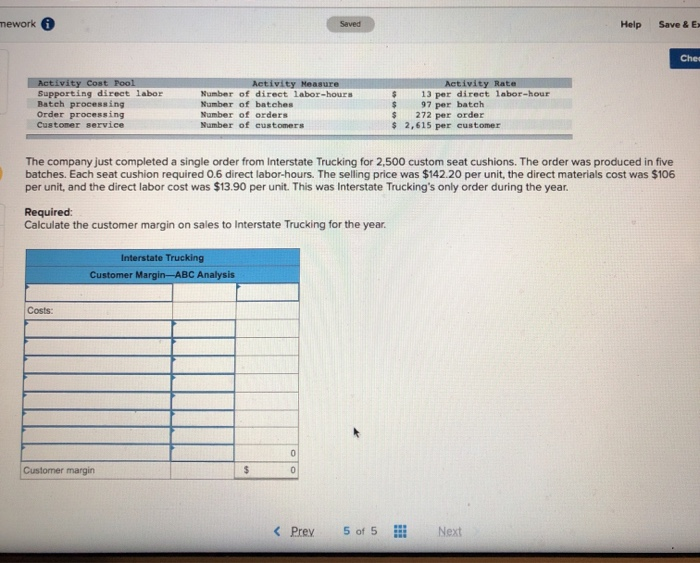 Solved mework Saved Help Save & Ex Chee Activity Rate 13 per | Chegg.com Solved mework Saved Help Save & Ex Chee Activity Rate 13 per | Chegg.com