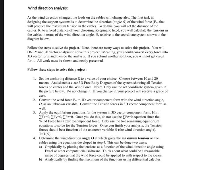 Wind direction analysis: As the wind direction | Chegg.com