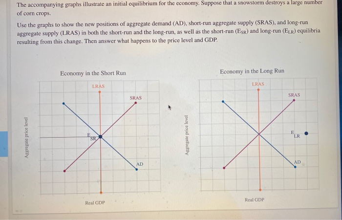 Solved The accompanying graphs illustrate an initial | Chegg.com