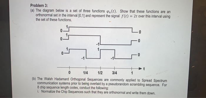 Solved Problem 3: (a) The diagram below is a set of three | Chegg.com