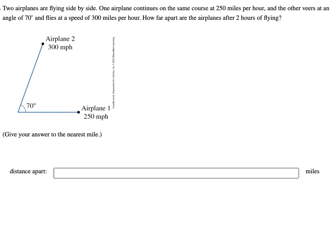 Solved Two airplanes are flying side by side. One airplane | Chegg.com