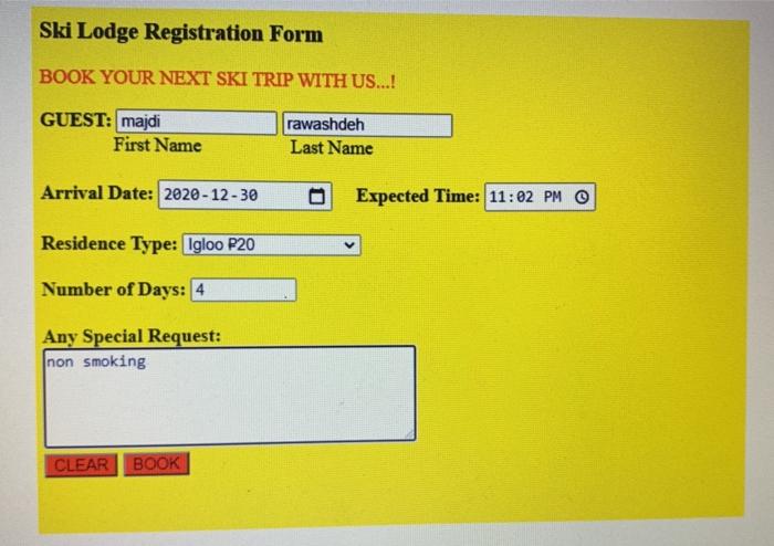 Solved Use HTML, CSS, and JavaScript to create the webpage | Chegg.com
