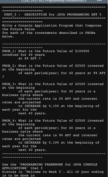 Solved Pset 5 Description For Java Programming Set 5