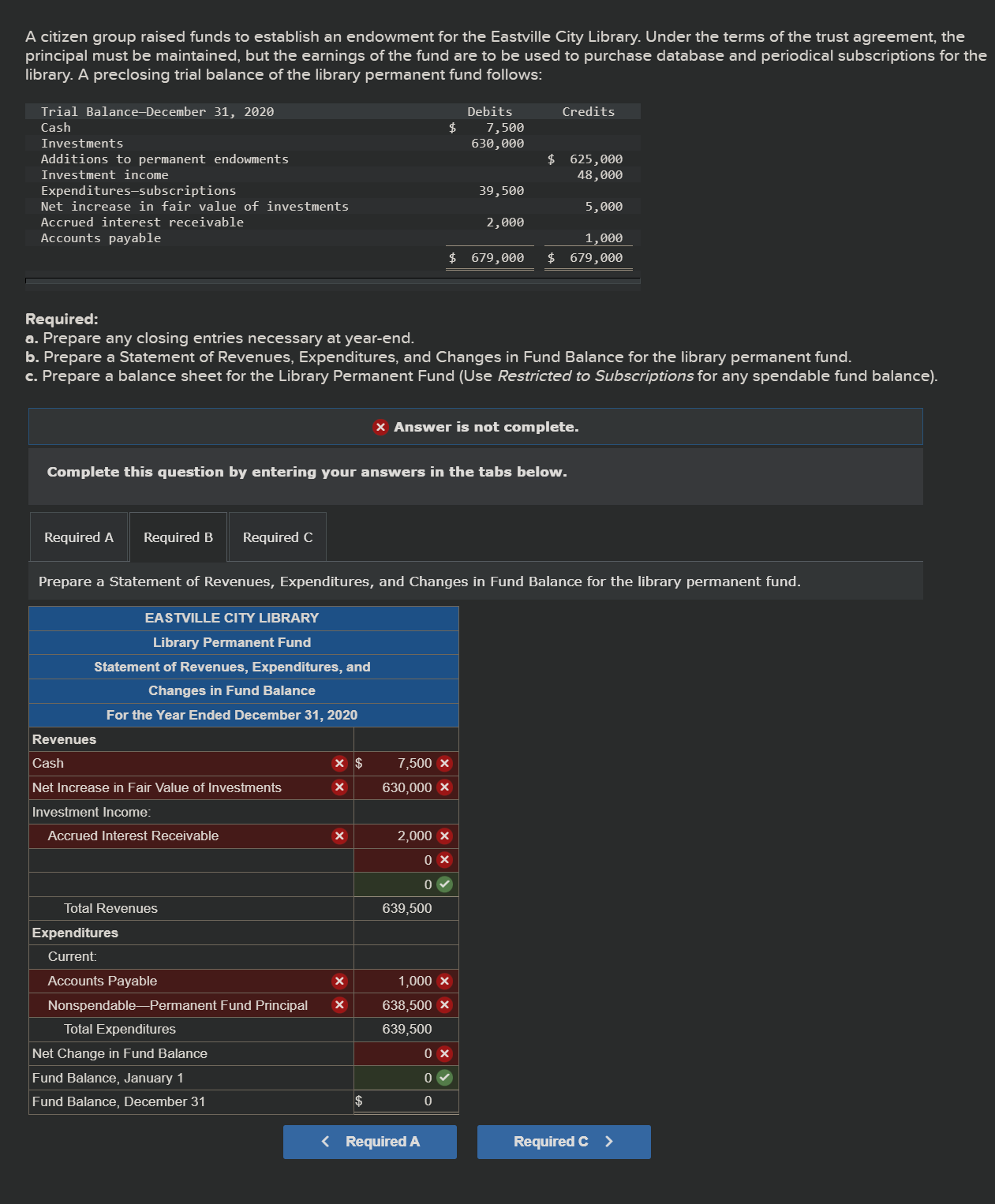 Solved A citizen group raised funds to establish an | Chegg.com