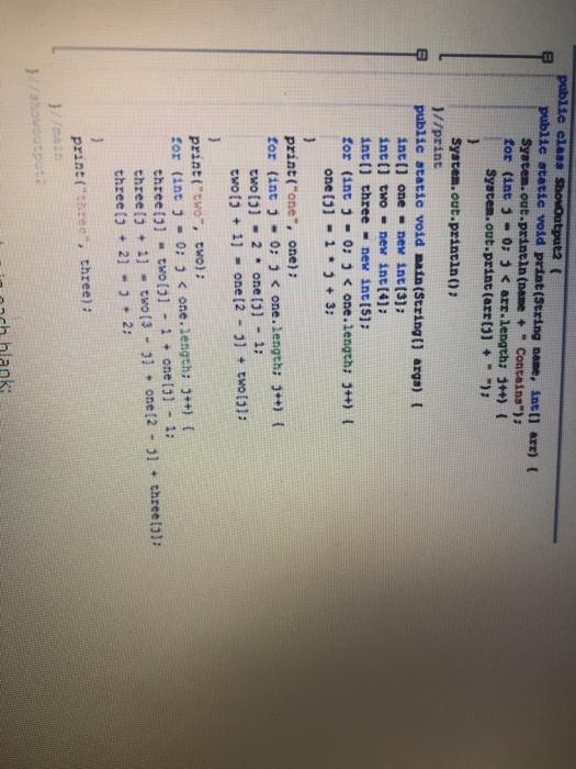 Solved Question 10 What is the output of the following | Chegg.com