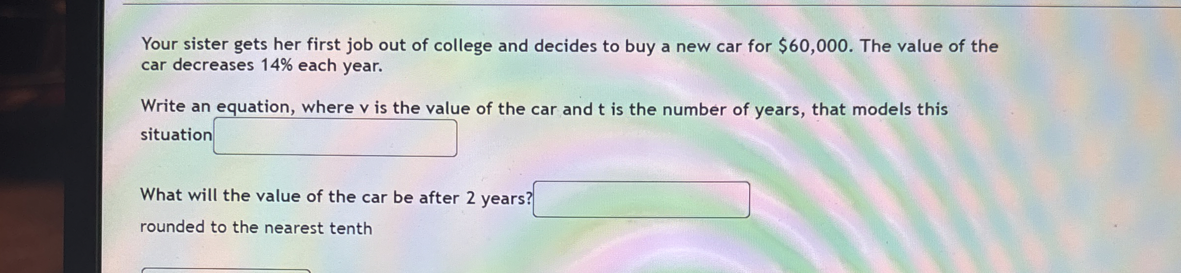 Solved Your sister gets her first job out of college and | Chegg.com