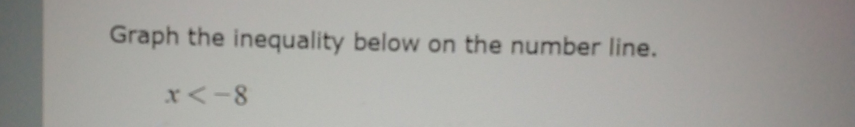 Solved Graph the inequality below on the number line.x