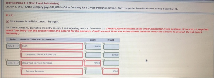 Solved Brief Exercise 4-6 (Part Level Submission) On July 1, | Chegg.com