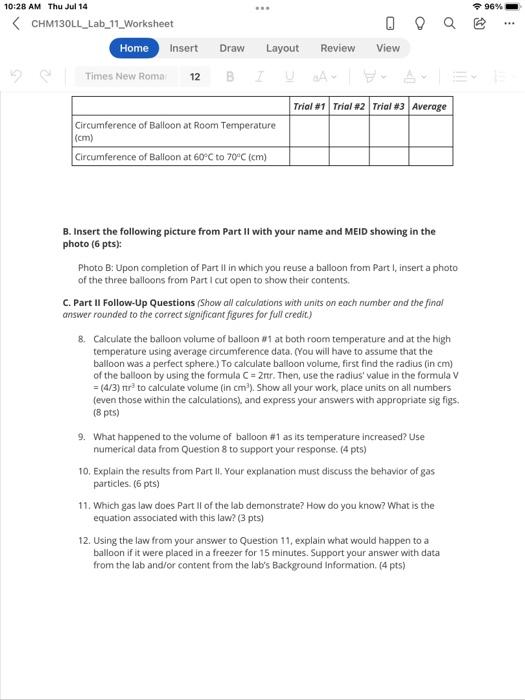 Complete the following items by typing into the text | Chegg.com