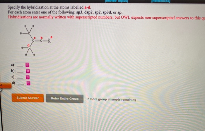 Solved [Review Toples) (References) Specify the | Chegg.com