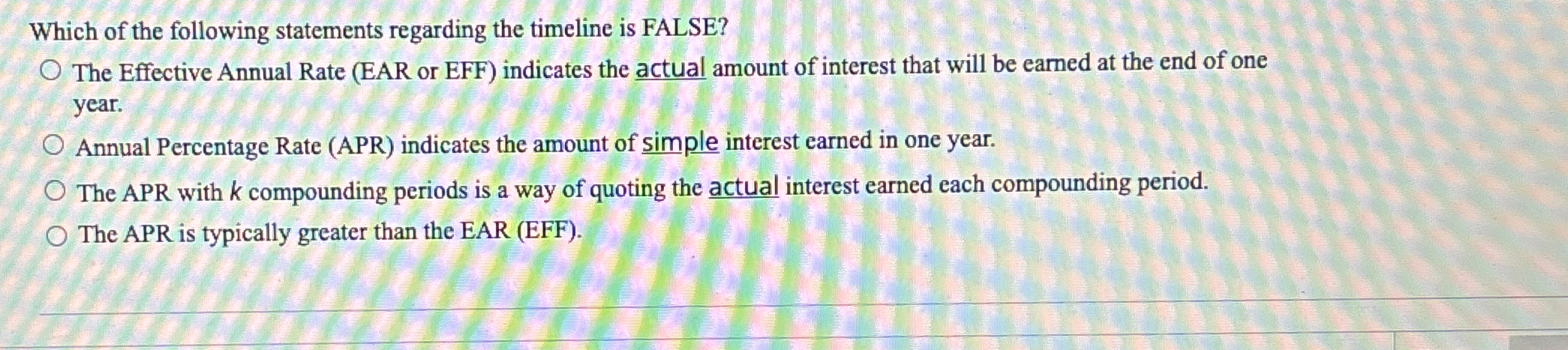 Solved Which of the following statements regarding the | Chegg.com