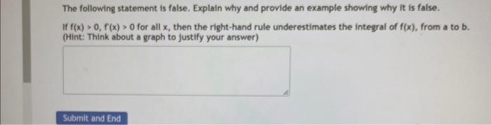 Solved The following statement is false. Explain why and | Chegg.com