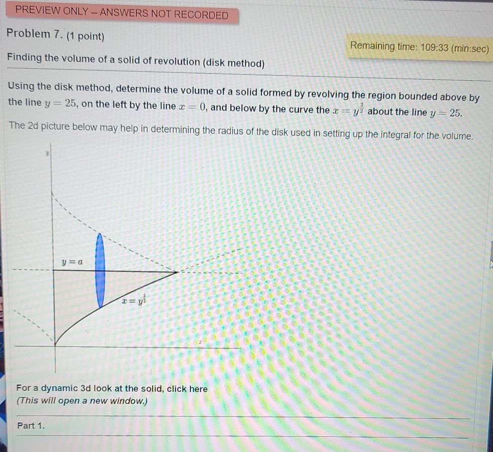 Solved PREVIEW ONLY - ANSWERS NOT RECORDED Problem 7. (1 | Chegg.com