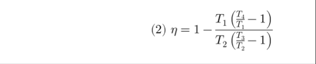 Solved Derivation of the efficiency law for the Brayton | Chegg.com
