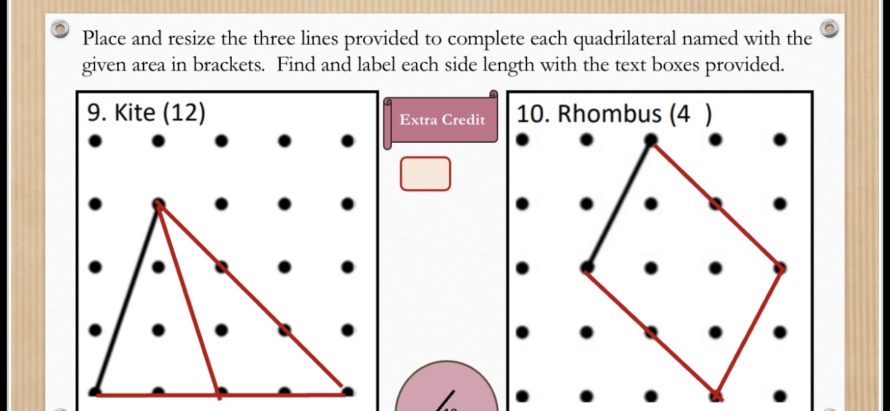 Place and resize the three lines provided to complete | Chegg.com
