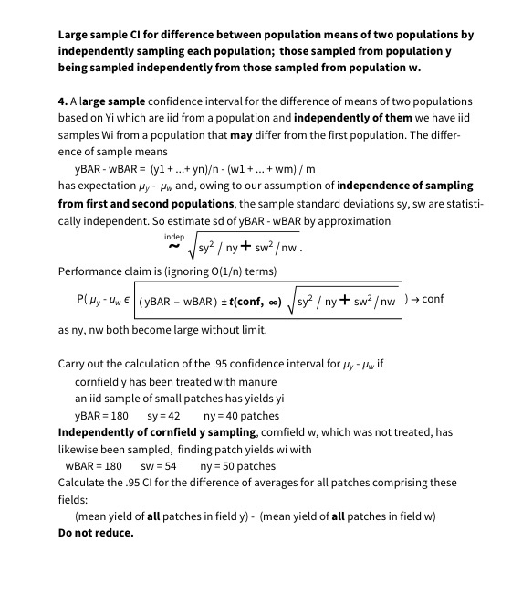 Solved Confidence intervals. IID SAMPLES FROM NORMAL | Chegg.com
