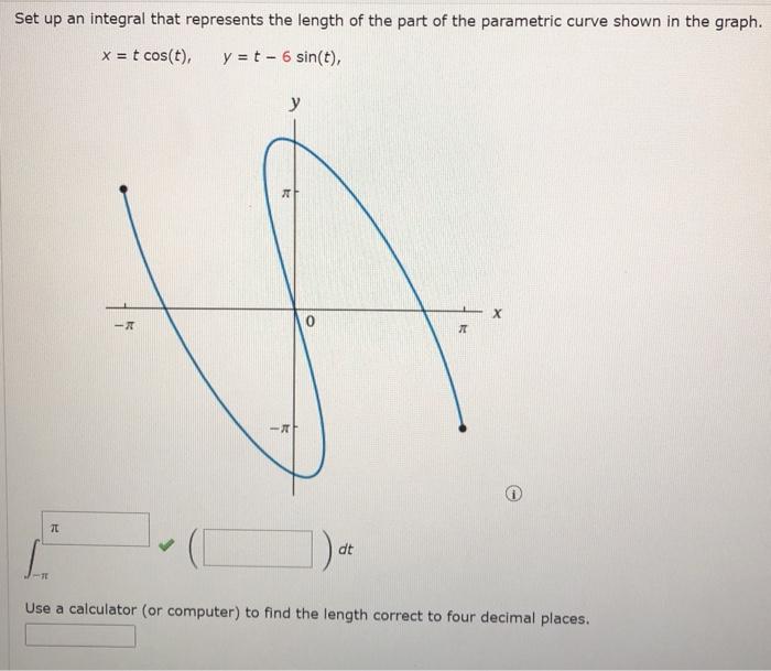 Solved Set up an integral that represents the length of the | Chegg.com
