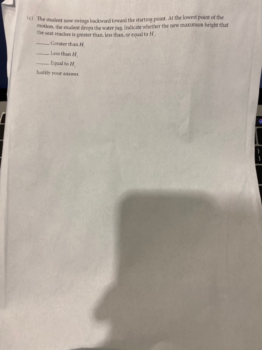 Solved Note: Figure not drawn to scale. 2. A student of mass | Chegg.com