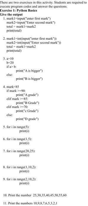 Solved There are two exercises in this activity. Students | Chegg.com