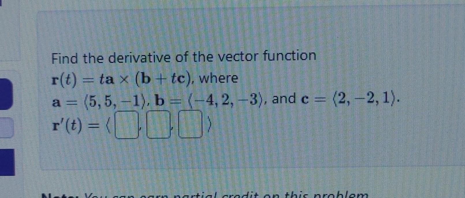 Solved Find the derivative of the vector function | Chegg.com