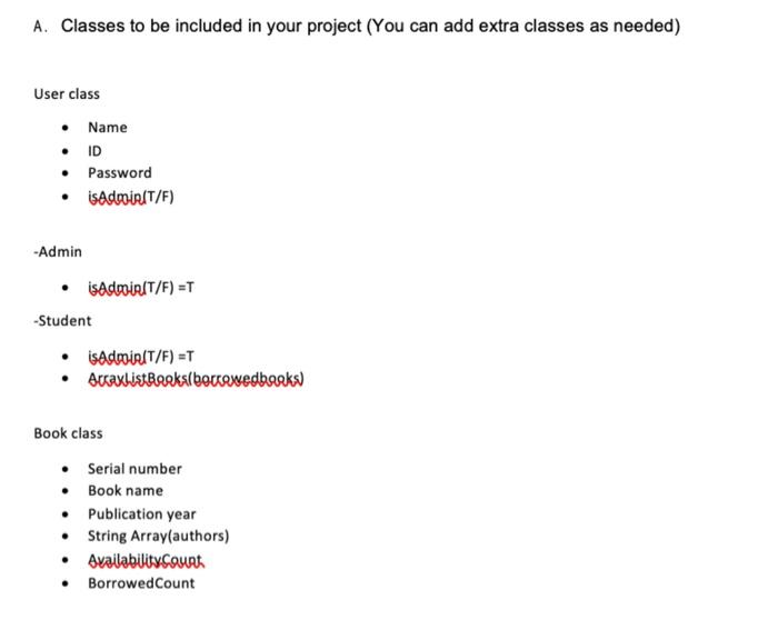Solved I want this project to be solved in the Java | Chegg.com