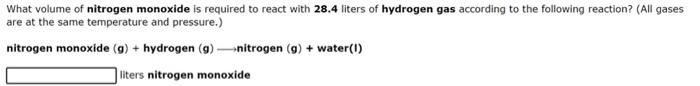 Solved What is the total volume of gaseous products formed | Chegg.com