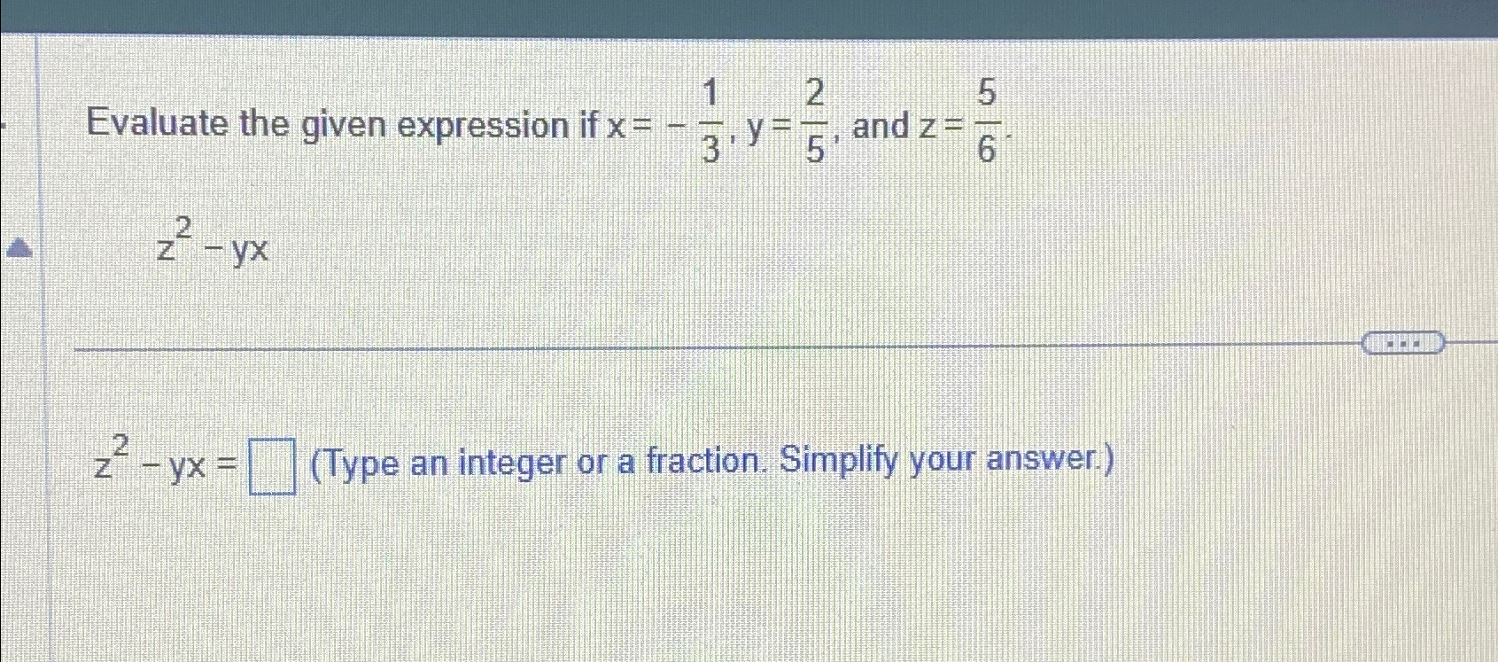 Solved Evaluate the given expression if x=-13,y=25, ﻿and | Chegg.com