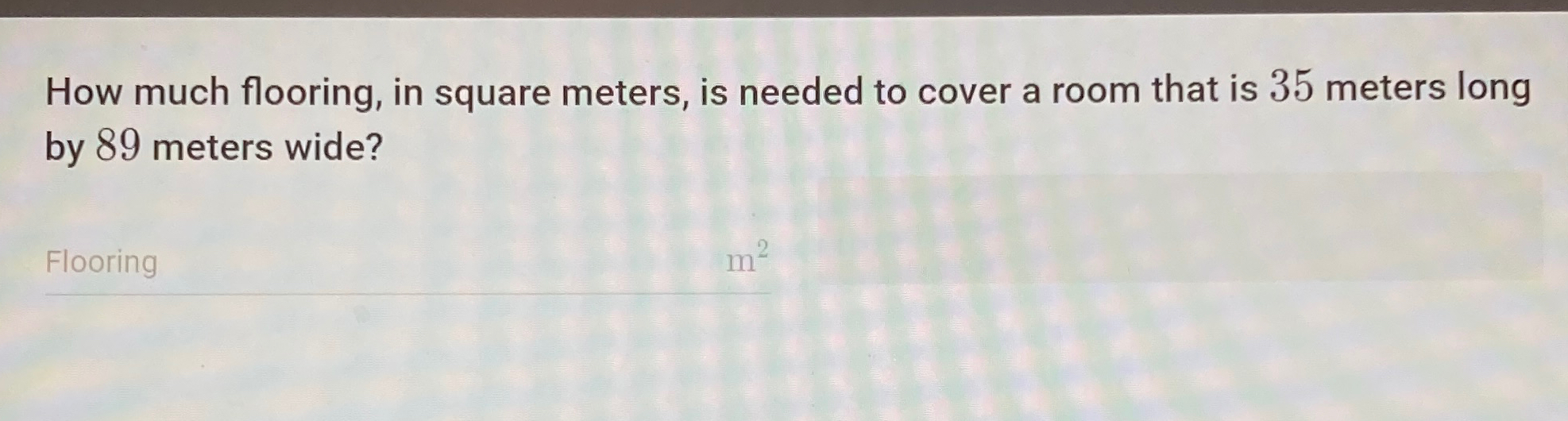 Solved How much flooring, in square meters, is needed to | Chegg.com