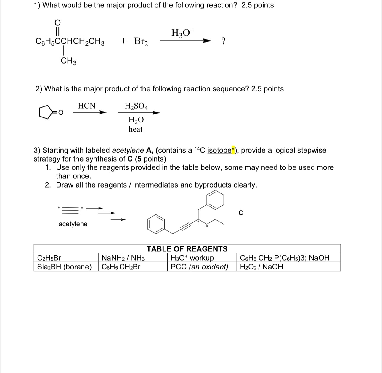 Solved What would be the major product of the following | Chegg.com