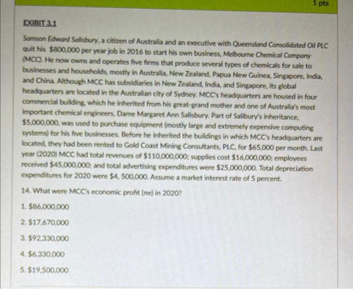 Solved Samson Edward Solisbury, a citizen of Australla and | Chegg.com