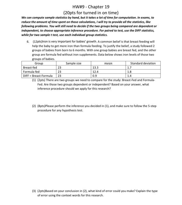 Solved HW\#9 - Chapter 19 (20pts for turned in on time) We | Chegg.com