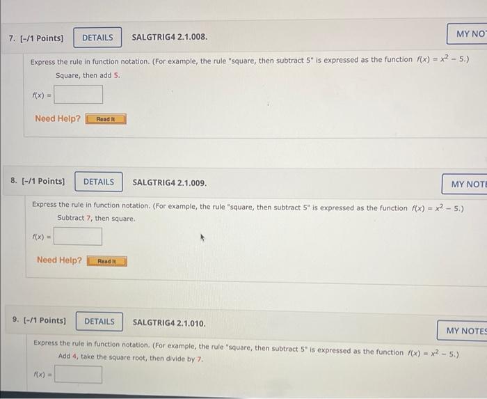 Solved Yes or No? If No, give a reason. Let f be a function. | Chegg.com