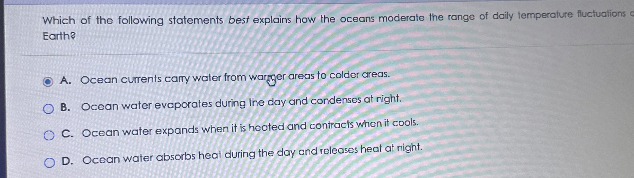 Solved Which of the following statements best explains how | Chegg.com