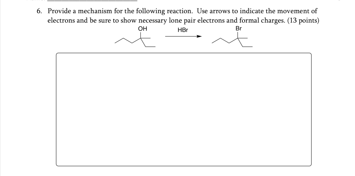 Solved Provide a mechanism for the following reaction. Use | Chegg.com