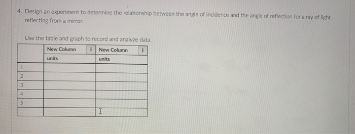 Solved 4. Design an experiment to determine the relationship | Chegg.com