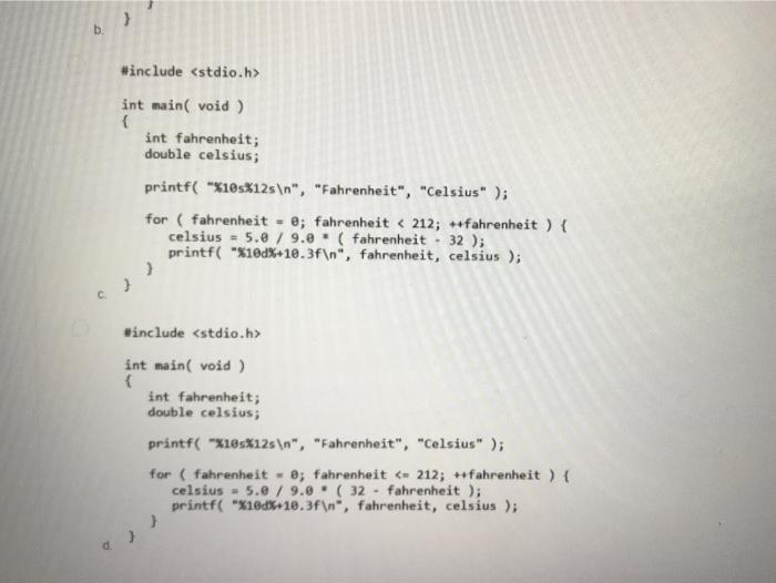 Solved Write a program that converts integer Fahrenheit | Chegg.com