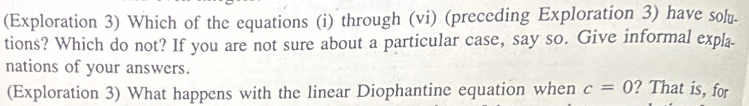 Solved (Exploration 3) ﻿Which of the equations (i) ﻿through | Chegg.com
