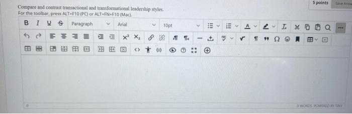 Solved 5 points V Compare and contrast transactional and | Chegg.com