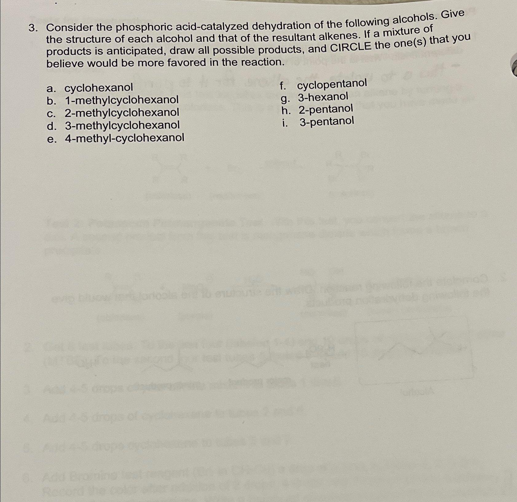 Solved Consider the phosphoric acid-catalyzed dehydration of | Chegg.com