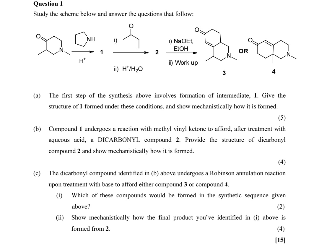 Solved Question 1Study the scheme below and answer the | Chegg.com
