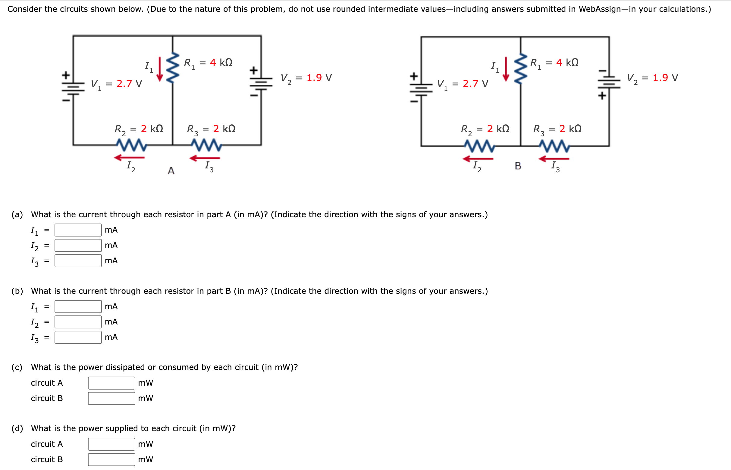 Solved Consider the circuits shown below. (Due to the nature | Chegg.com