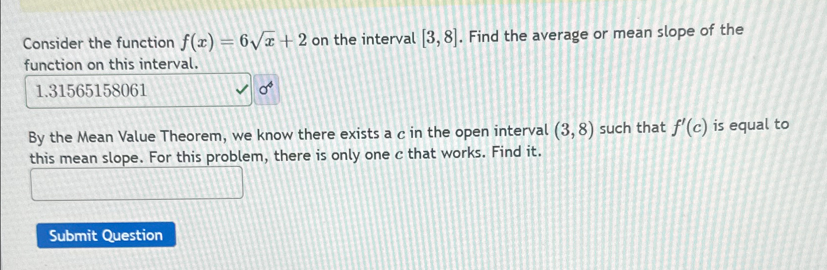 Solved Consider the function f(x)=6x2+2 ﻿on the interval | Chegg.com