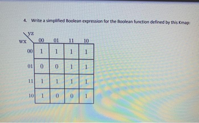 Solved Create a Kmap to simplify the following functions: 1. | Chegg.com